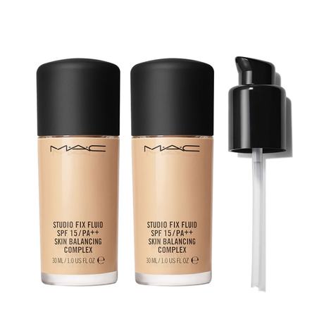 MAC 魅可定制无瑕粉底液双支装NC12