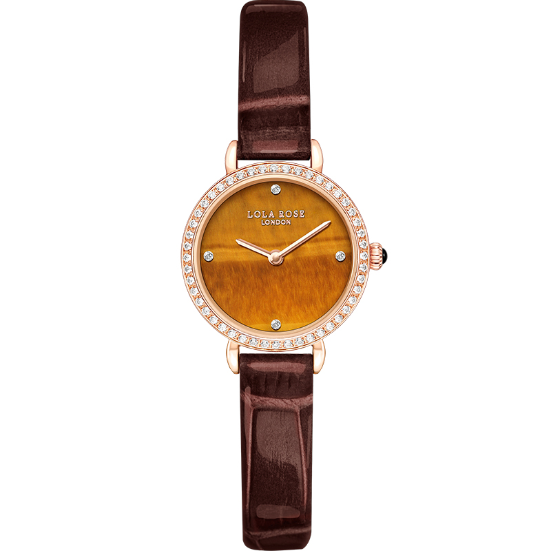 LolaRoseGolden Halo系列真虎眼石系列石英表LR2224