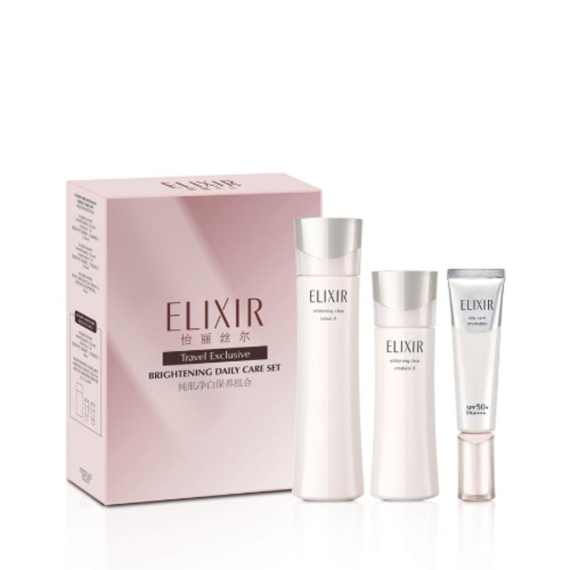 怡丽丝尔纯肌净白柔滑防护精华乳SPF50+PA++++套装 35ml+170ml + 130ml + 18ml + 2* 2g